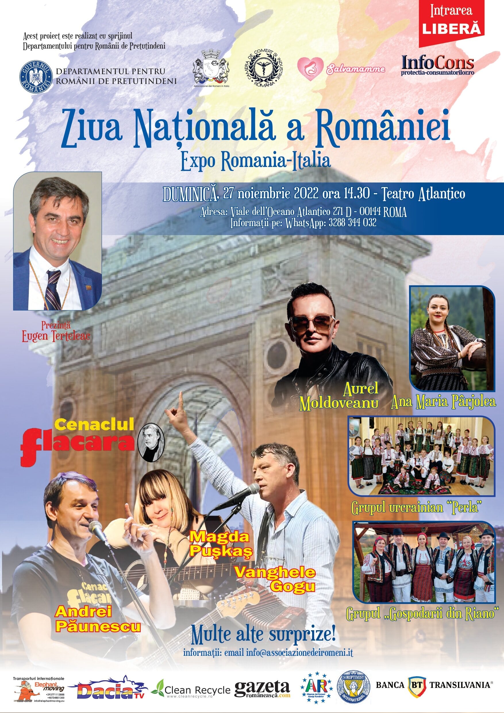 Ziua Națională a României la Roma, cu invitați speciali copii români ...