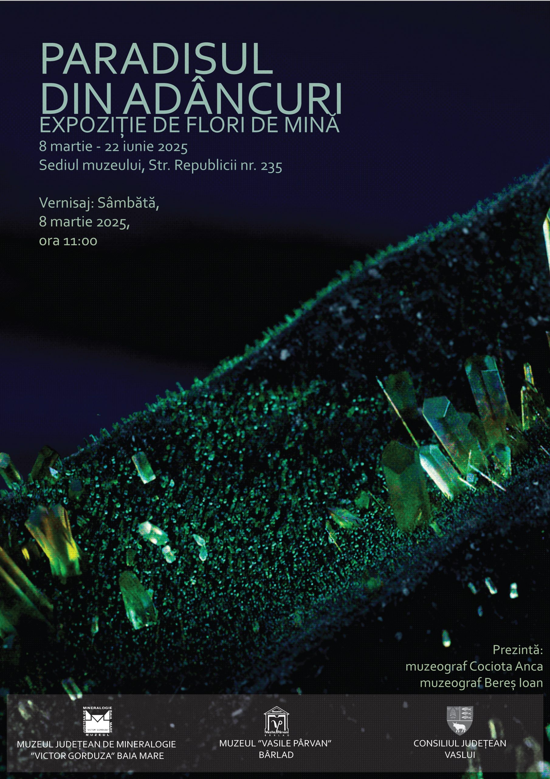 Expoziția „Paradisul din adâncuri – Expoziție de flori de mină ...