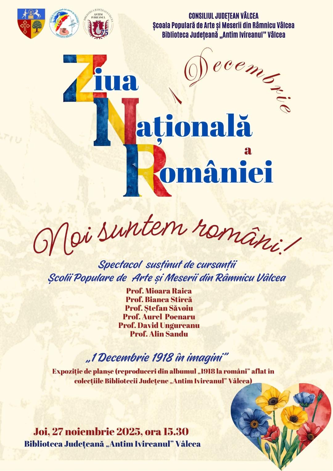 Joi, 27 noiembrie 2025, ora 15.30 - Eveniment cultural la Biblioteca ...